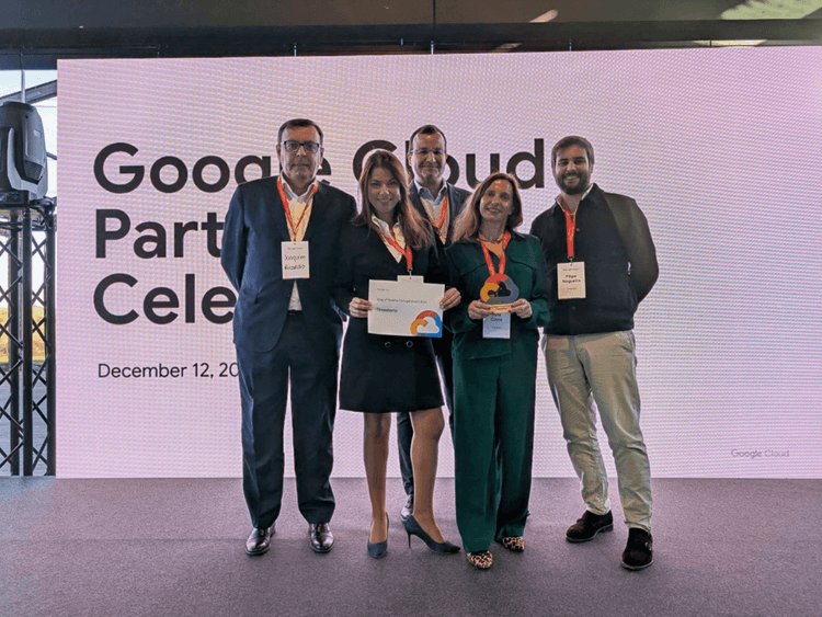 Timestamp no top 5 melhores parceiros Google Cloud Portugal