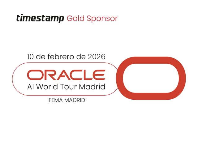 Timestamp, Gold Sponsor do Oracle AI World Tour Madrid 2026